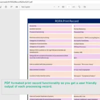 ROPA / PII Personal Data Records - Controller Template