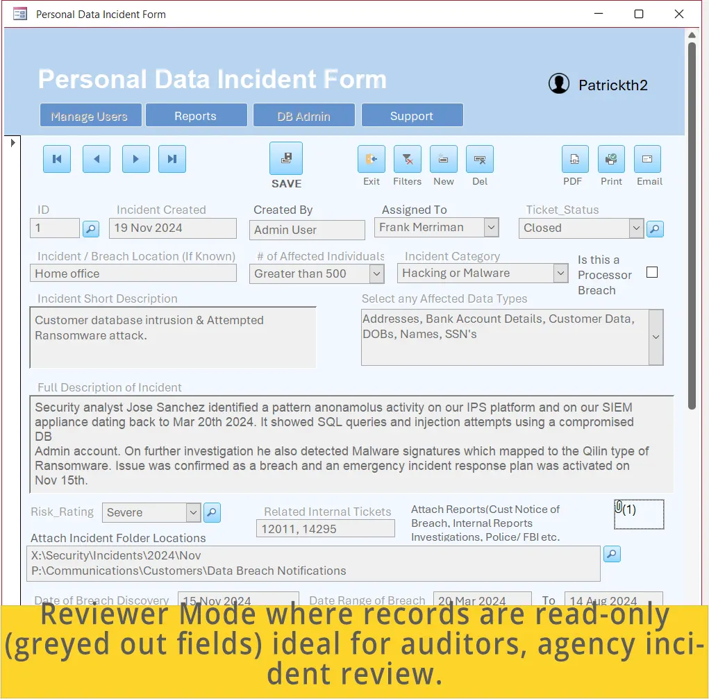 GDPR Personal Data Incident Management System - Data Privacy Office ...