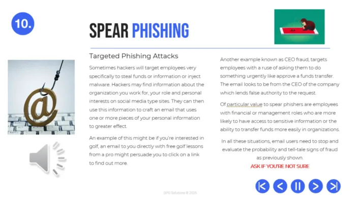 Phishing Awareness Training for Employees 2025 - DPO Solutions